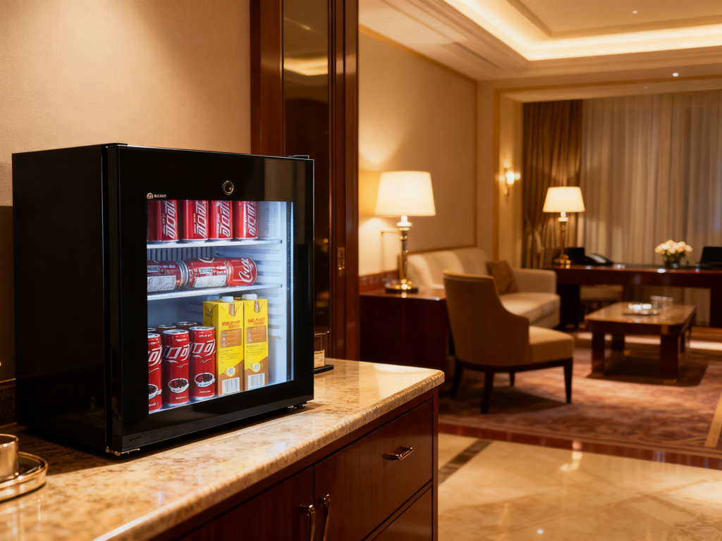 The Value of a Glass Door Fridge for Hotels - Wellway